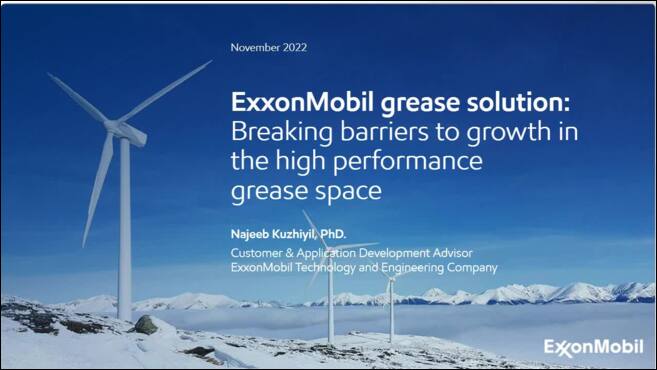 ExxonMobil Grease Solution: Breaking barriers to growth in the high ...