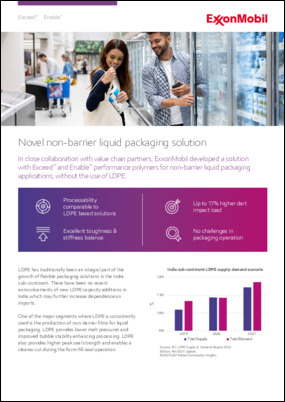 Factsheet: Novel non-barrier liquid packaging solution.