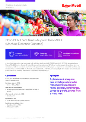 Ficha técnica: Novo PEAD para filmes de polietileno MDO (Machine ...