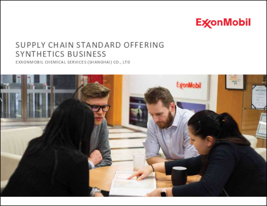 Supply Chain Standard Offering Synthetics Business: ExxonMobil Chemical ...