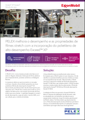 Estudo de caso: Embalagem plástica PELEX