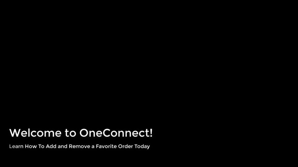 How to add and remove a favorite order